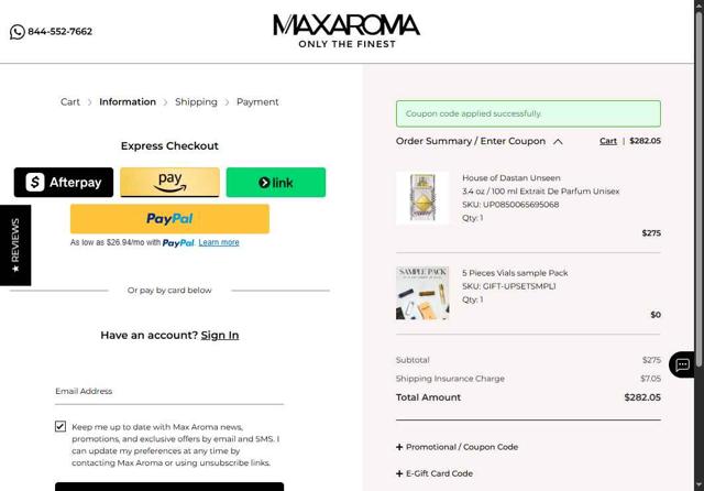 MaxAroma Promo Codes (22 Verified) - 10% Off w/Code Sep 2025