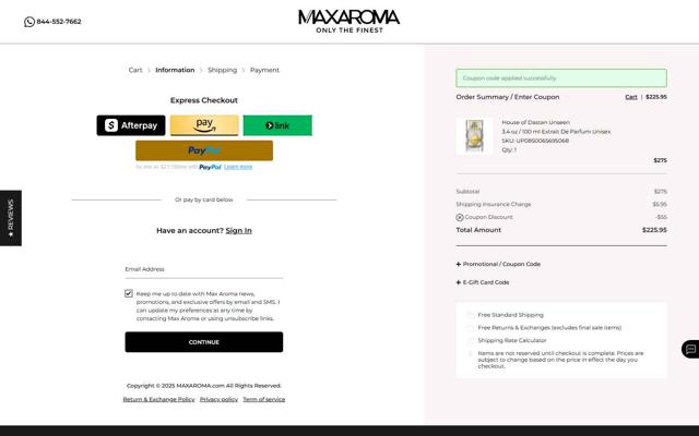 MaxAroma Promo Codes (22 Verified) - 10% Off w/Code Sep 2025
