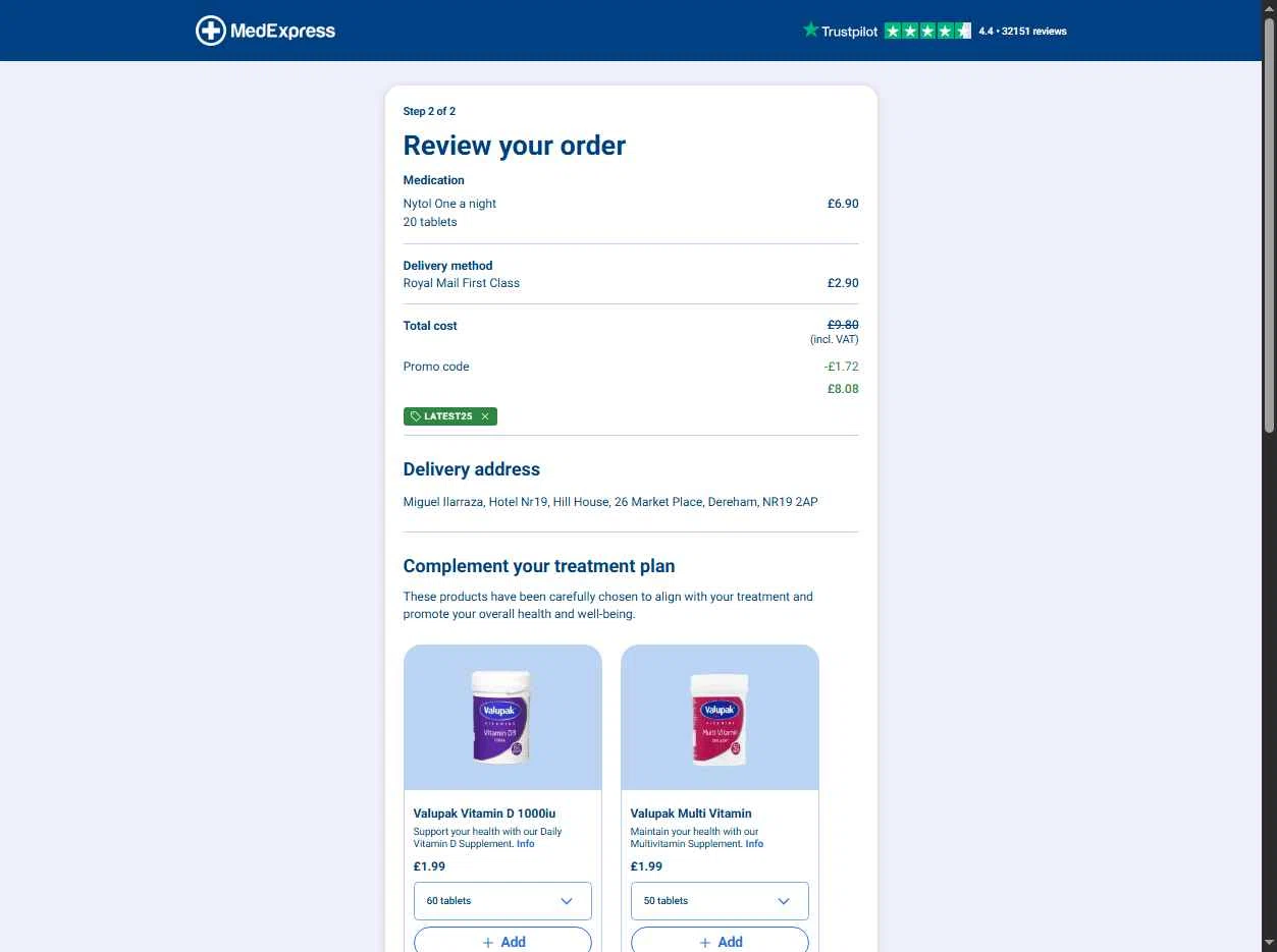 MedExpress UK Promo Codes - 25% Off (3 Verified) Nov 2025