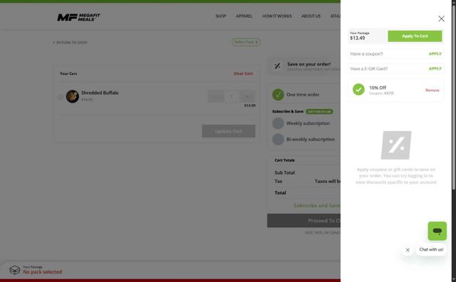 MegaFit Meals Promo Codes (14 Verified) - 10% Off Oct 2025