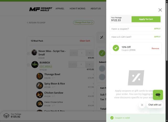 MegaFit Meals Promo Codes (14 Verified) - 10% Off Oct 2025