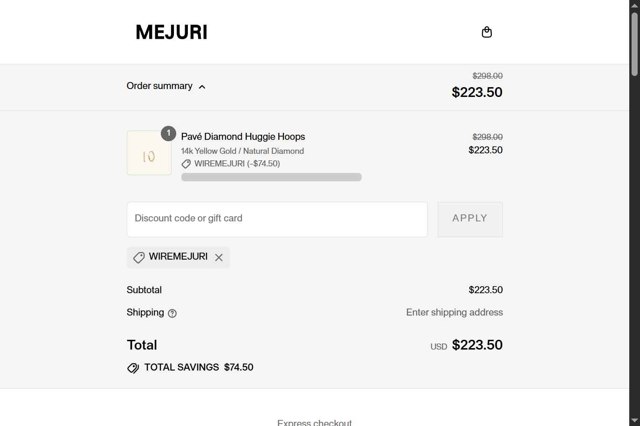 Mejuri Discount Codes - 10% Off (2 Verified) Sep 2025