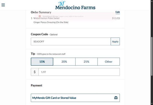 Mendocino Farms Promo Codes - $5 Off Jul 2025