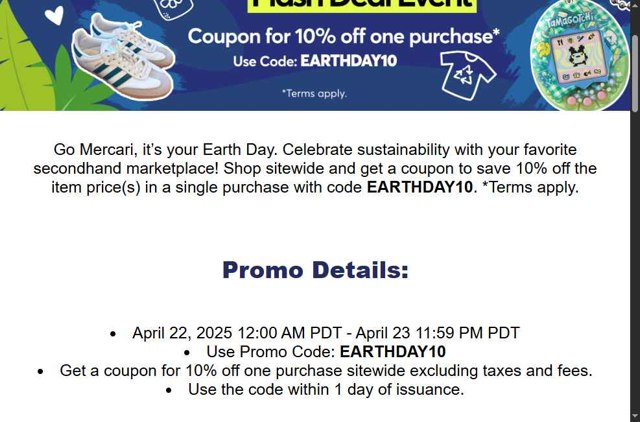 Mercari Coupon Codes (8 Verified) - $30 Off w/Code May 2025