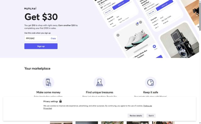 Mercari Coupon Codes (8 Verified) - $30 Off w/Code May 2025