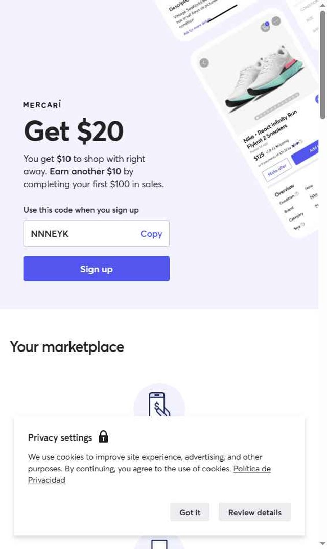 Mercari Promo Codes (10 Verified) - $30 Off w/Code Jul 2025