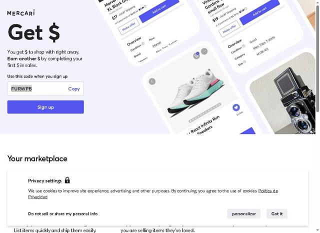 Mercari Promo Codes (20 Verified) - $30 Off w/Code Sep 2025