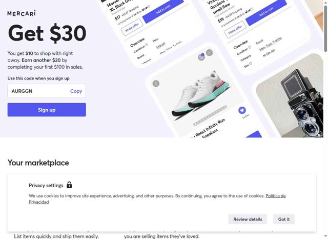 Mercari Coupon Codes (10 Verified) - $30 Off w/Code May 2025