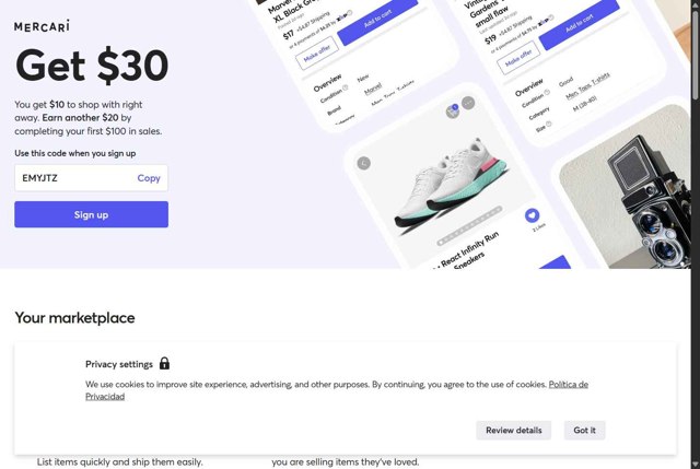 Mercari Coupon Codes (8 Verified) - $30 Off w/Code May 2025