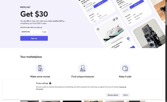 Mercari Coupon Codes (8 Verified) - $30 Off w/Code May 2025