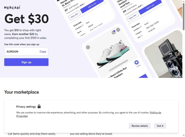 Mercari Coupon Codes (10 Verified) - $30 Off w/Code May 2025