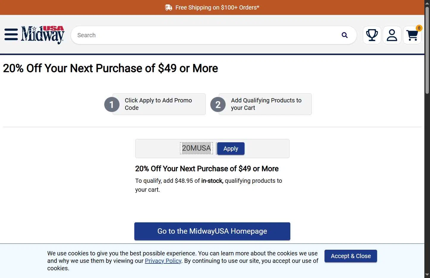 Midway USA Promo Codes - 10% Off (4 Verified) Dec 2025
