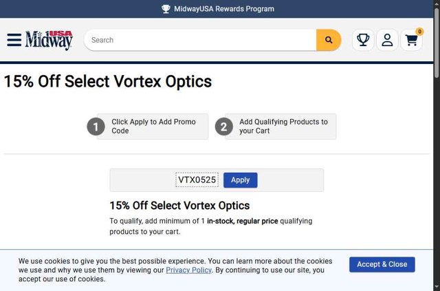 Midway USA Promo Codes (4 Verified) - 15% Off Jun 2025