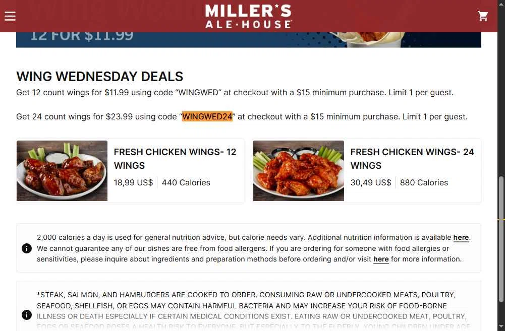 Miller's Ale House Promo Code - 15% Off Dec 2025