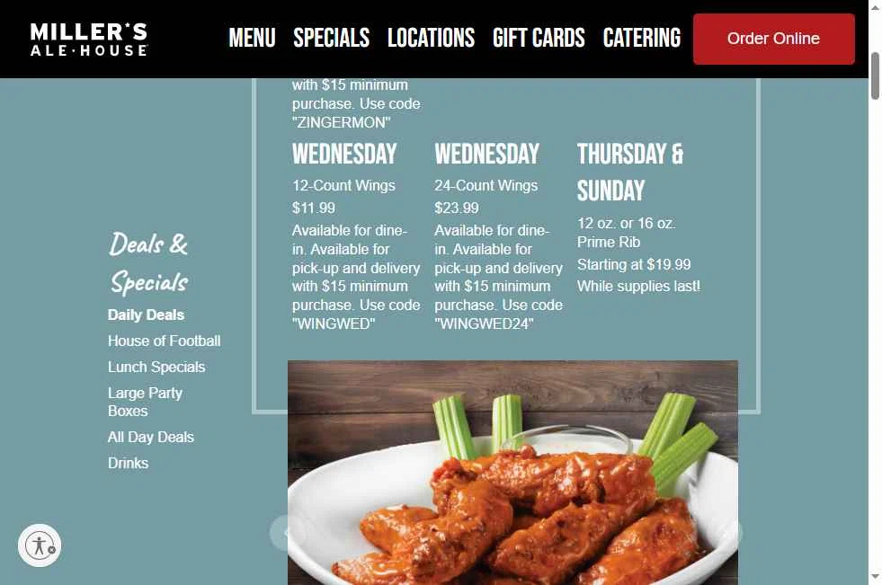 Miller's Ale House Promo Code - 10% Off Nov 2025