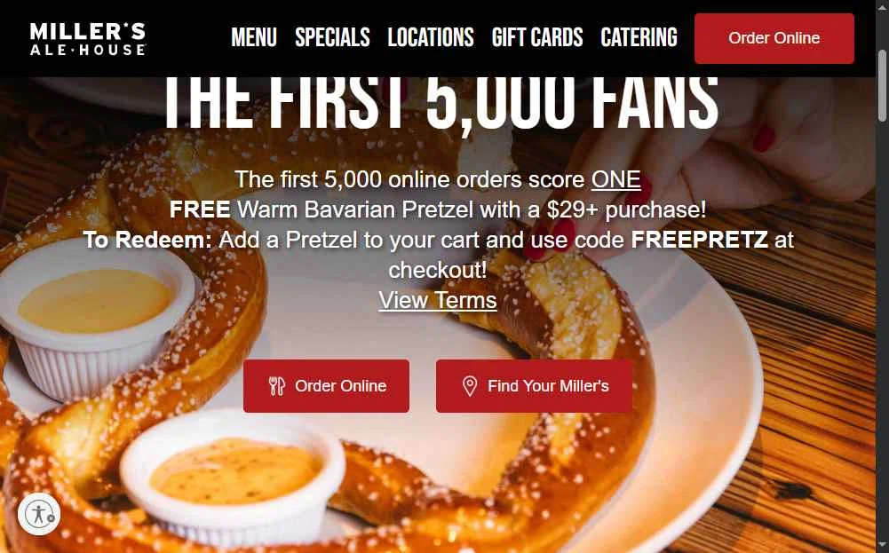 Miller's Ale House Promo Code - 10% Off Nov 2025