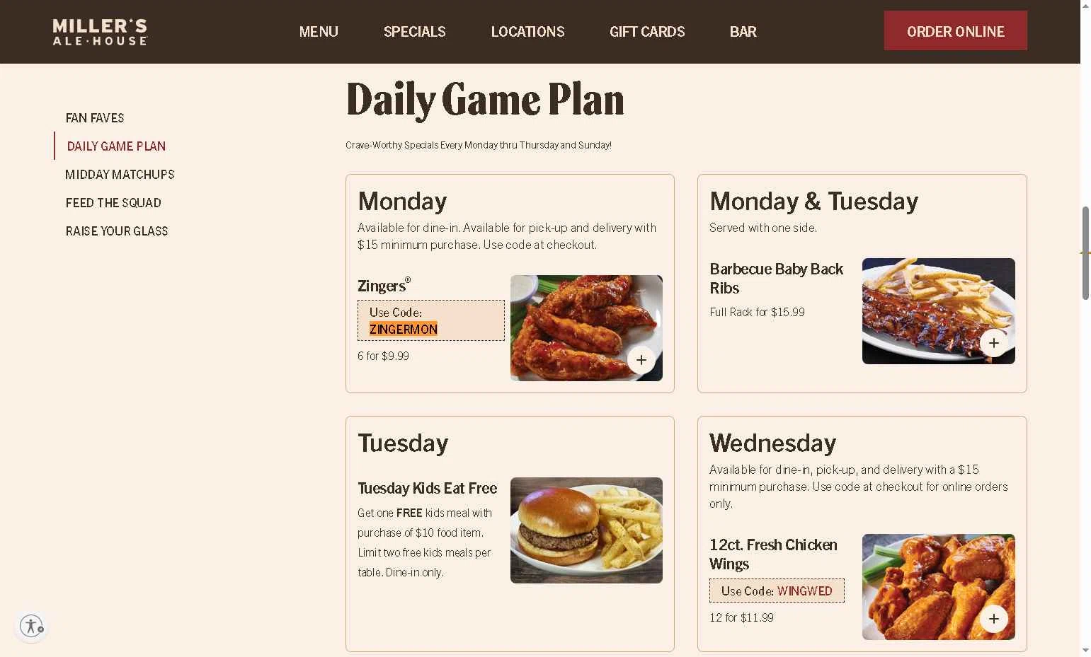 Miller's Ale House Promo Code - 15% Off Mar 2026