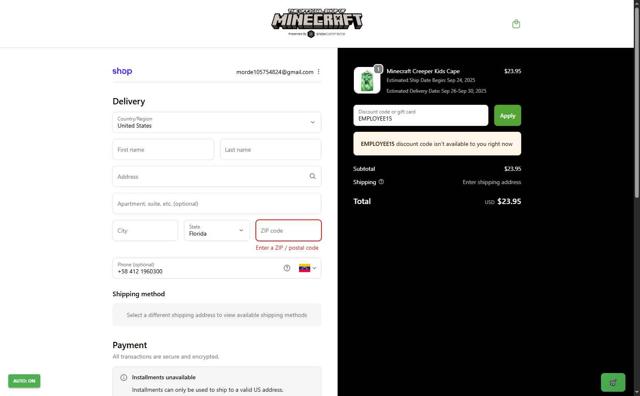 Minecraft Promo Codes (1 Verified) - 15% Off w/Code Oct 2025