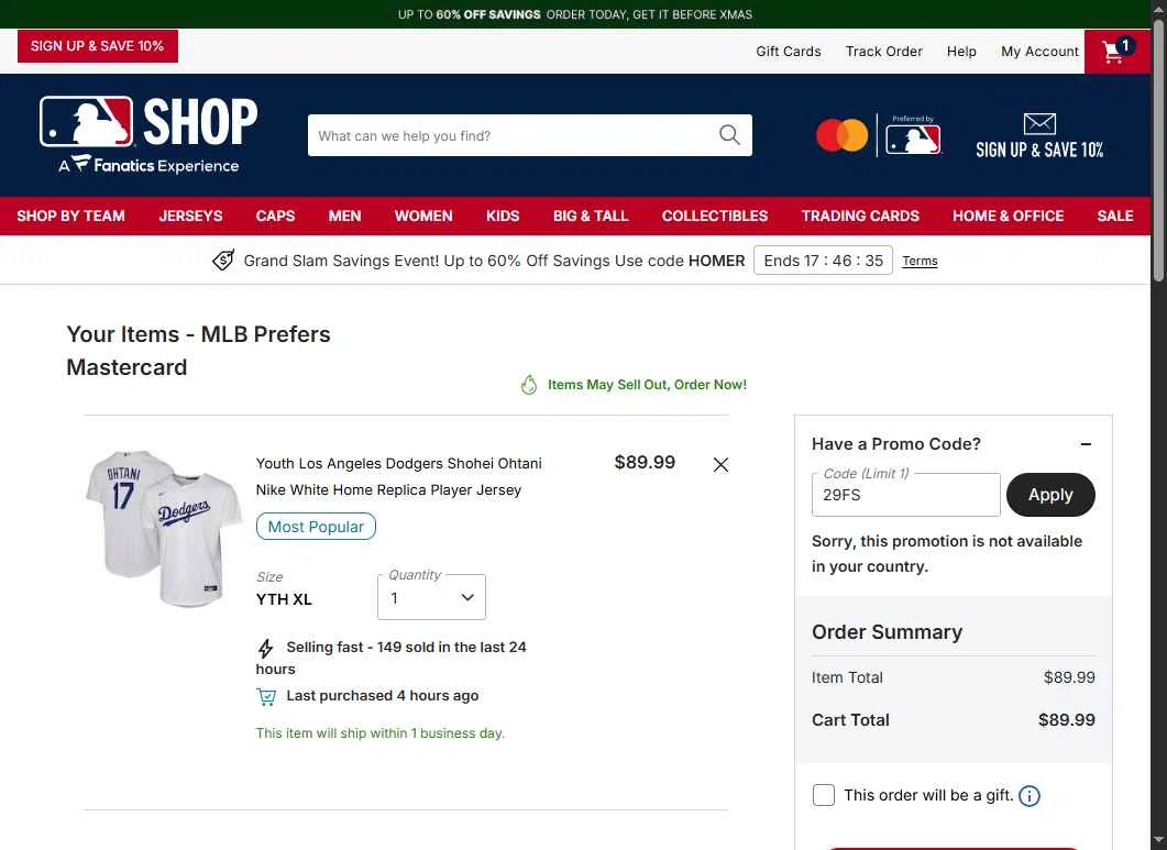 MLBshop.com Promo Codes - 60% Off (23 Verified) Dec 2025