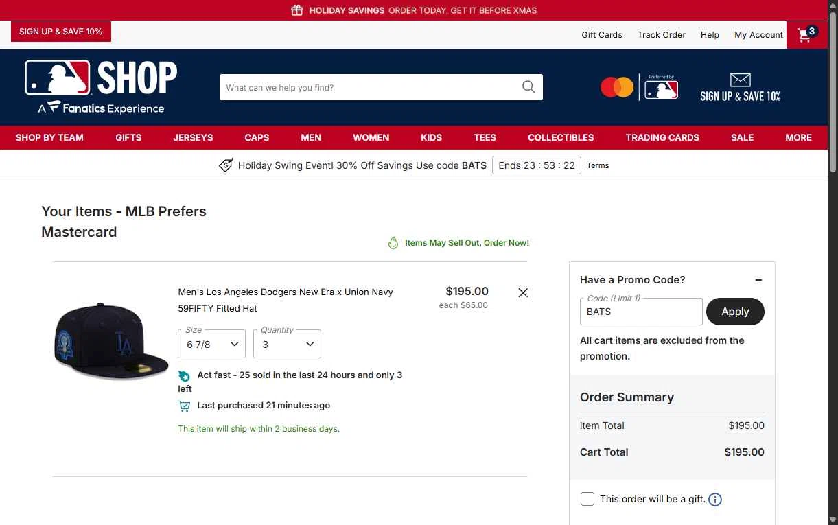 MLBshop.com Promo Codes - 60% Off (23 Verified) Dec 2025