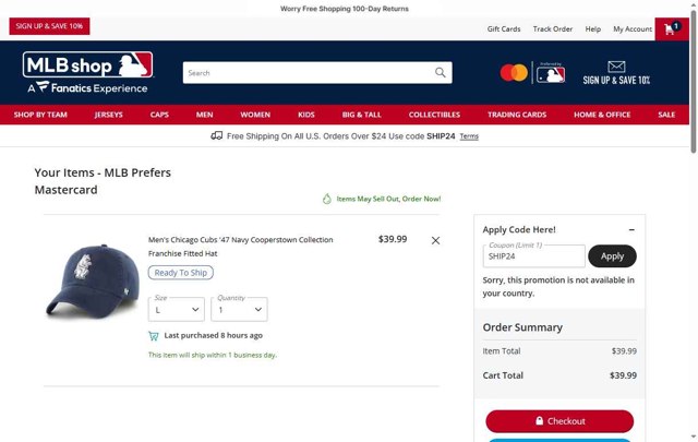 MLBshop.com Coupon Codes (9 Verified) - 15% Off May 2025