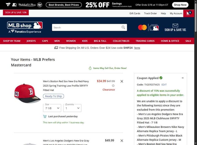 MLBshop.com Coupon Codes (9 Verified) - 20% Off May 2025