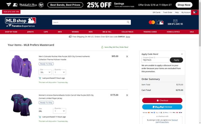 MLBshop.com Coupon Codes (9 Verified) - 25% Off May 2025