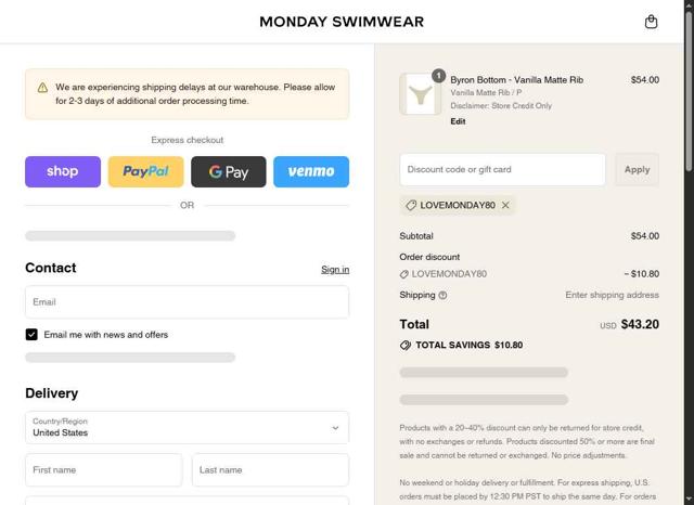 Monday Swimwear Promo Codes (11 Verified) - 20% Off Sep 2025