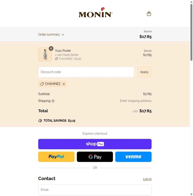 Monin Discount Codes - 15% Off (3 Verified) Jul 2025