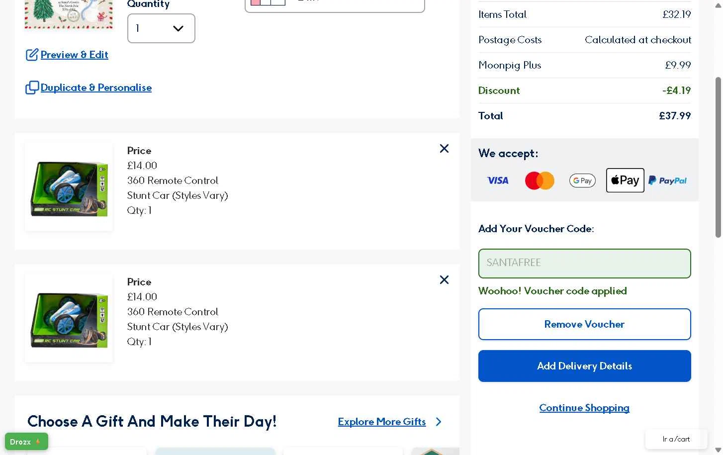 Moonpig Promo Codes - 50% Off (19 Verified) Jan 2026