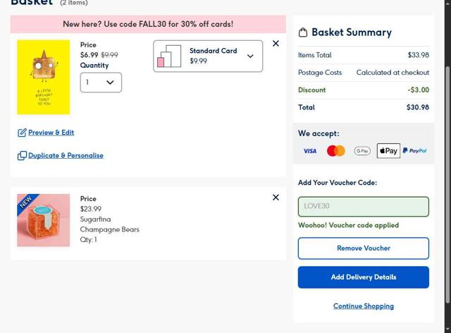 Moonpig Promo Codes (13 Verified) - 30% Off w/Code Oct 2025