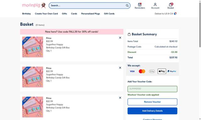 Moonpig Promo Codes (12 Verified) - 30% Off w/Code Oct 2025