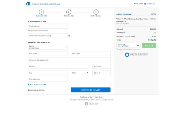 Mopar Discount Codes - 15% Off (1 Verified) Jun 2025