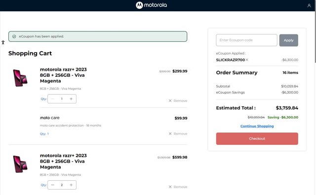 Motorola Discount Codes - 10% Off (1 Verified) Sep 2025