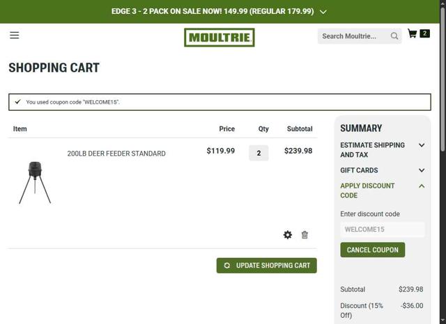 Moultrie Discount Codes - 15% Off (1 Verified) Oct 2025