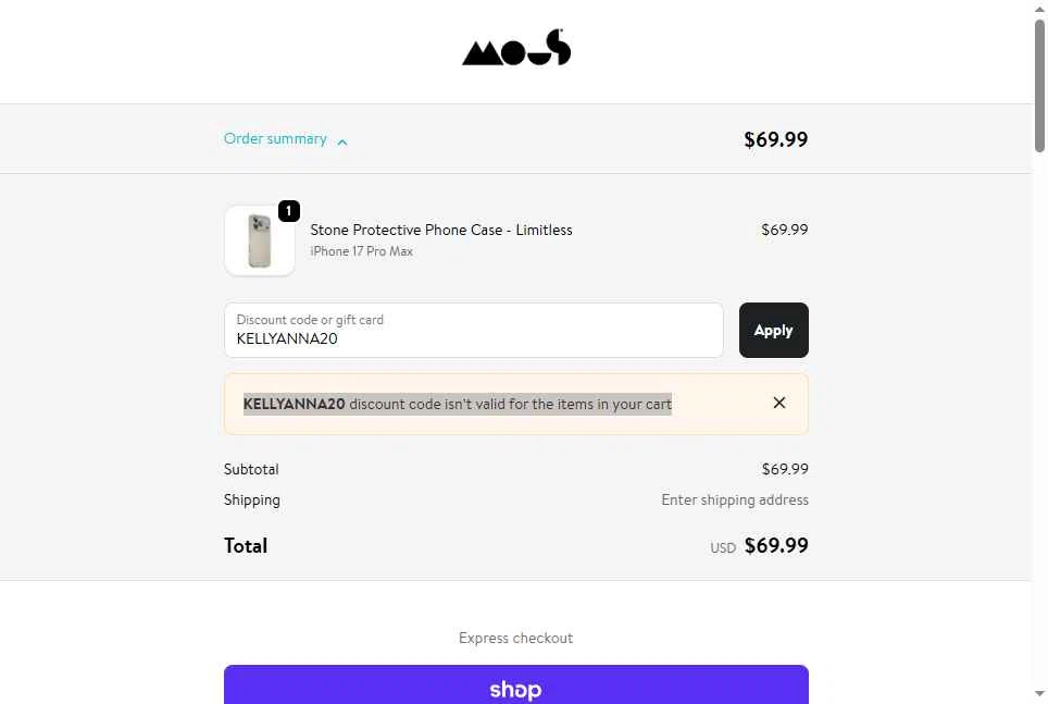 Mous Promo Codes (2 Verified) - 20% Off + Free Ship Oct 2025