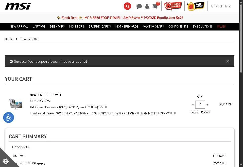 MSI Promo Codes (5 Verified) - $50 Off Sitewide Oct 2025