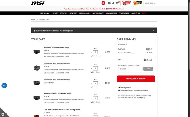 MSI Promo Codes (4 Verified) - 10% Off Sitewide Jun 2025