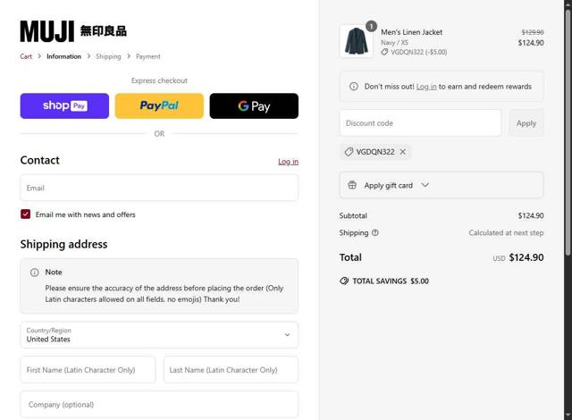 MUJI Promo Codes - 15% Off Coupons Oct 2025