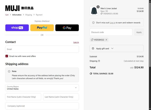 MUJI Promo Codes - 15% Off Coupons Sep 2025