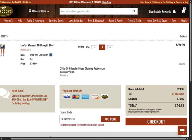 Murdoch's Promo Codes - 25% Off Discount Aug 2025