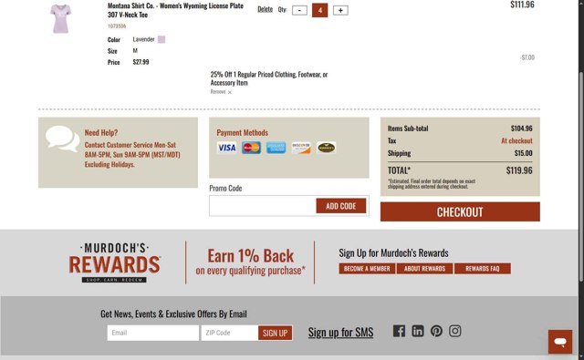 Murdoch's Promo Codes - 25% Off Discount Aug 2025