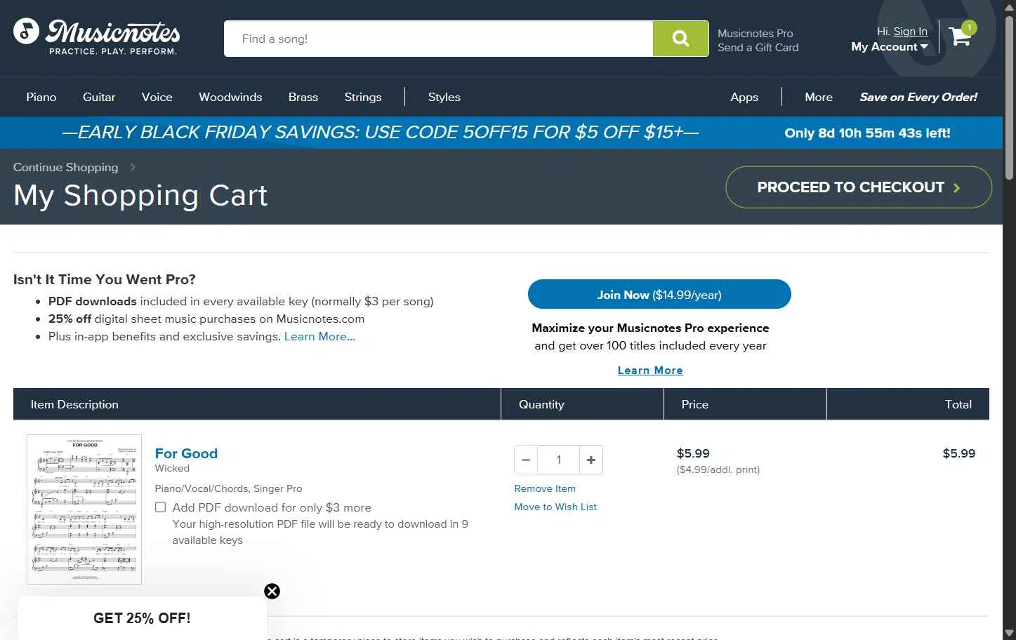 Musicnotes Promo Codes - 25% Off (11 Verified) Dec 2025