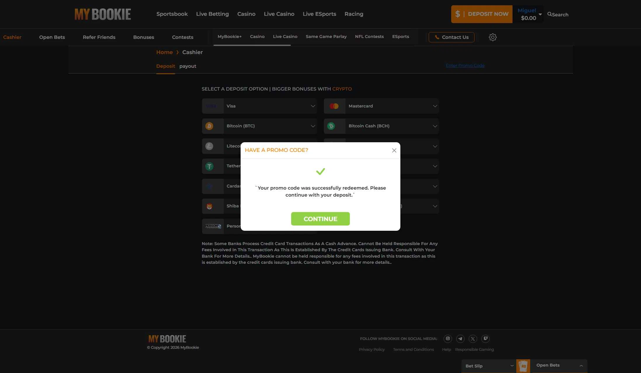 MyBookie Promo Codes - 150% Off (5 Verified) Mar 2026