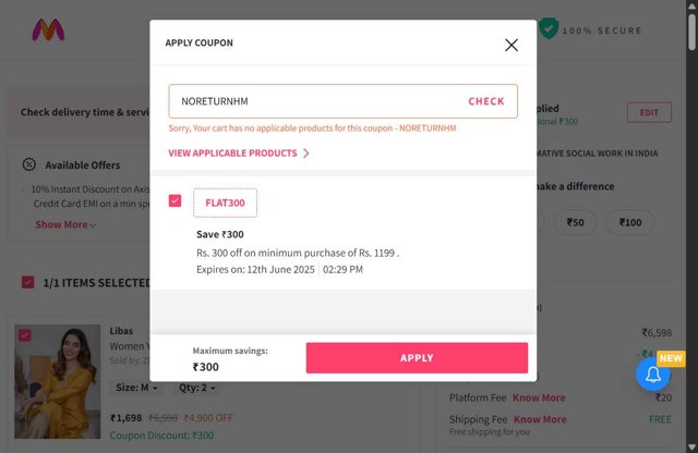 Myntra Discount Codes - $65 Off (5 Verified) Jun 2025
