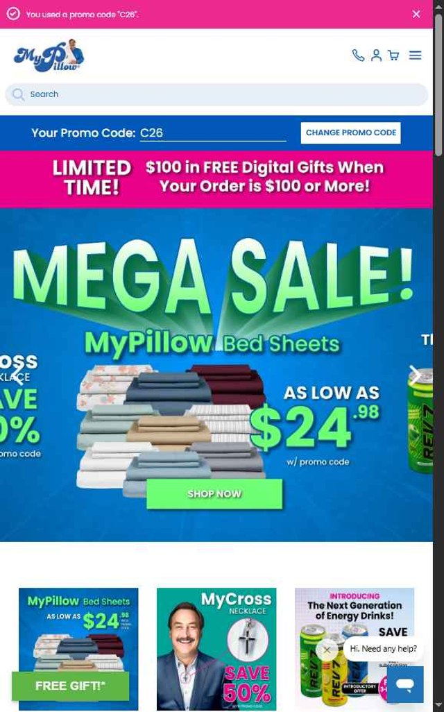 MyPillow Promo Codes - $200 Off (9 Verified) Jul 2025
