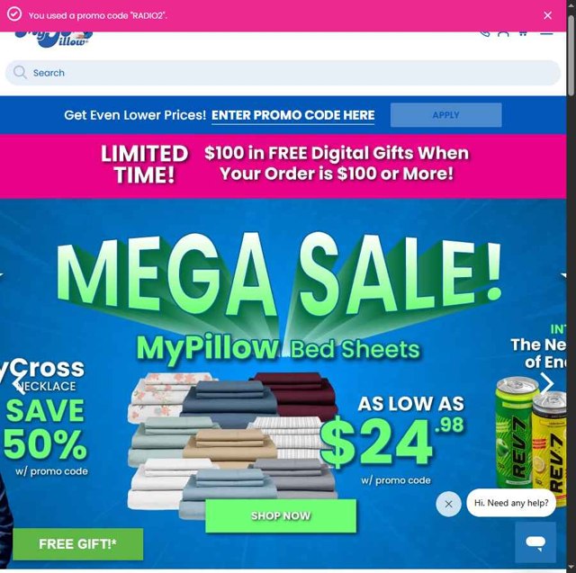 MyPillow Promo Codes - $200 Off (9 Verified) Jul 2025