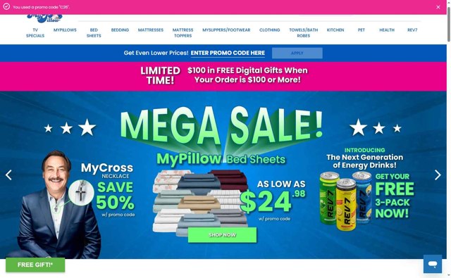 MyPillow Promo Codes - $200 Off (9 Verified) Jul 2025