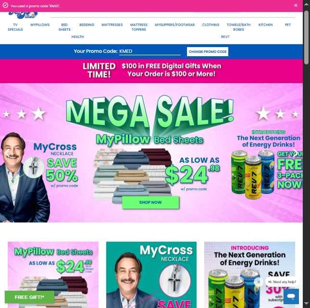 MyPillow Discount Codes - 70% Off (9 Verified) Jun 2025