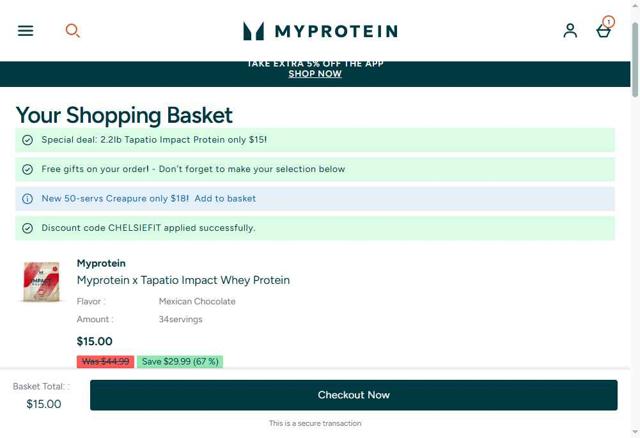 Myprotein Promo Codes - 50% Off (78 Verified) Sep 2025